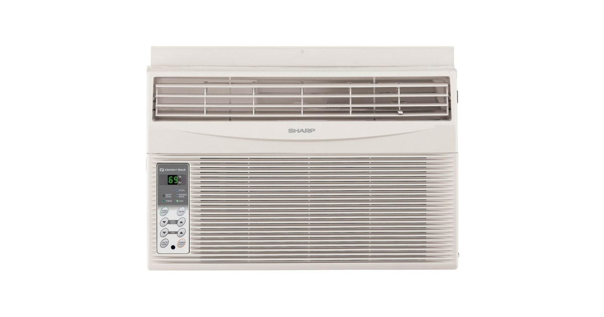 Sharp AFS60RX 6,000 BTU 115-Volt Window-Mounted Air Conditioner with ...