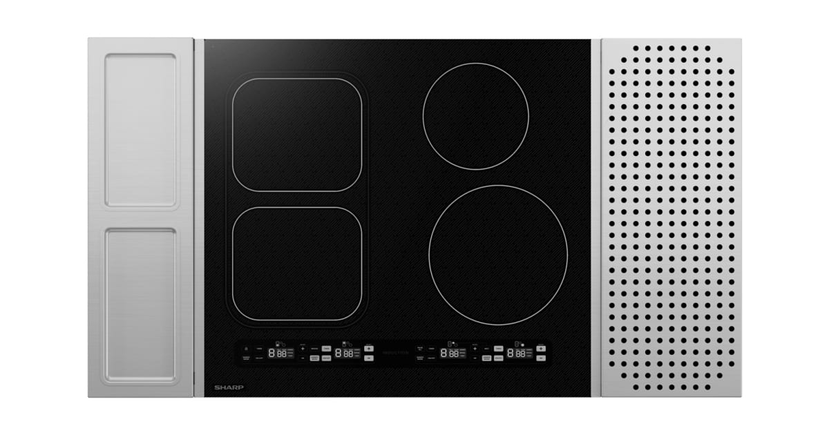 Sharp SCH2443GB 24" Induction Cooktop with Magnetic Stainless Steel ...