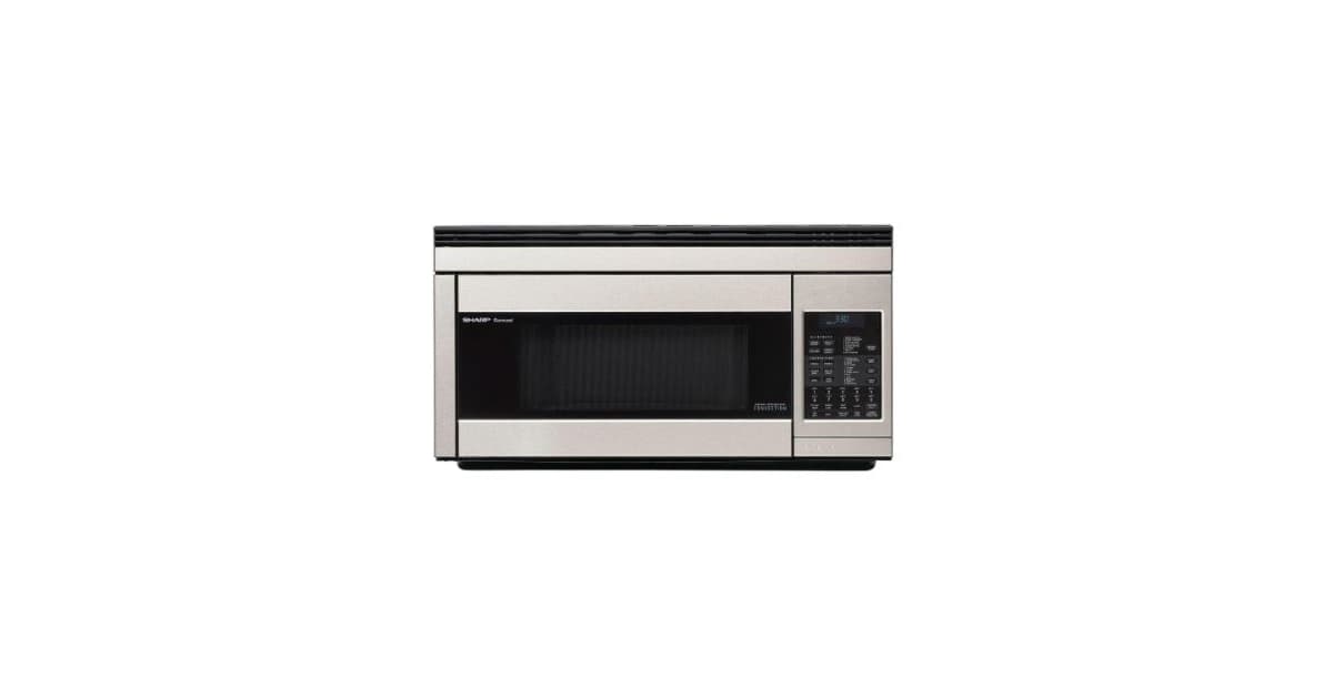 Sharp R1874TY 1.1 cu. ft. 850W Over-the-Range Convection Microwave Oven ...
