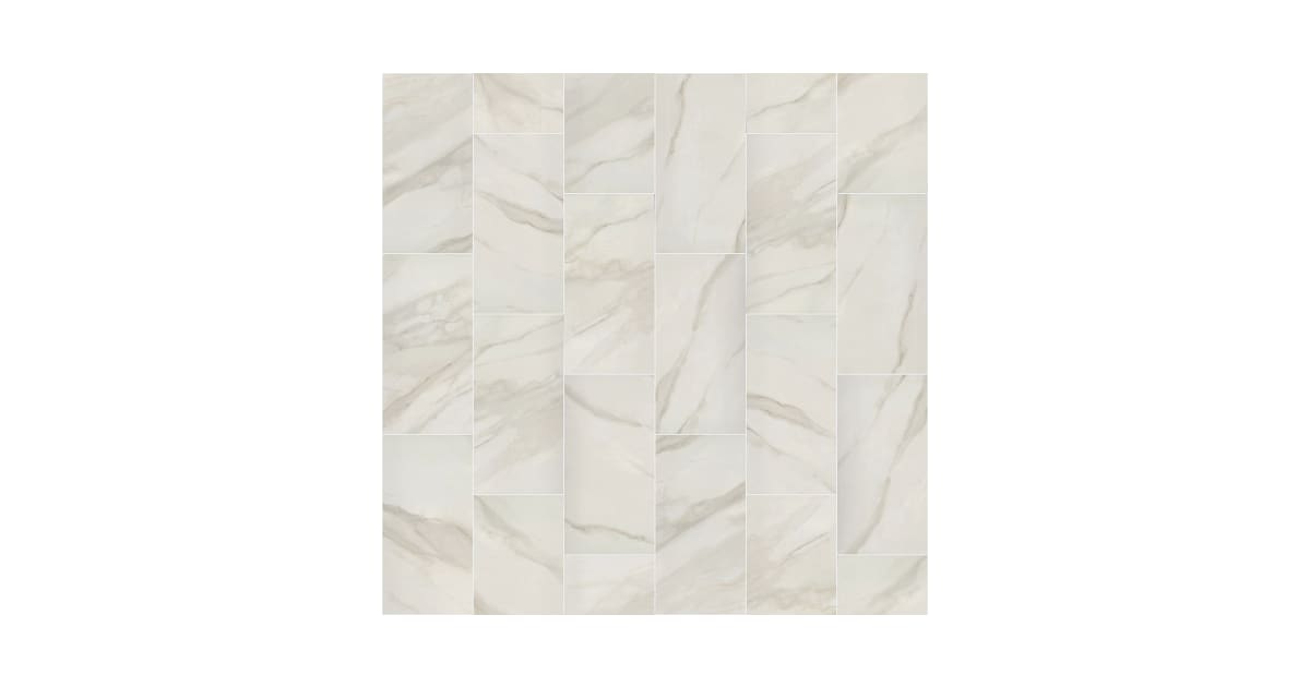 Shaw 360TS-00150 Serene - 12" x 24" Rectangle Tile - Polished Marble ...