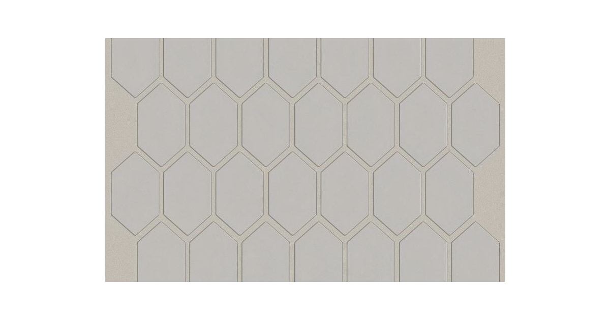 Shaw 693TS-00500 Elongated Hex Mosaic 12" x 13" Diamond Floor and Wall ...