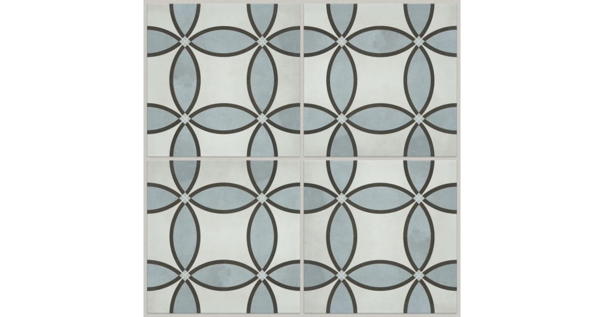 Shaw CS54Z-00495 Revival Isabella - 8" Square Floor and Wall Tile ...