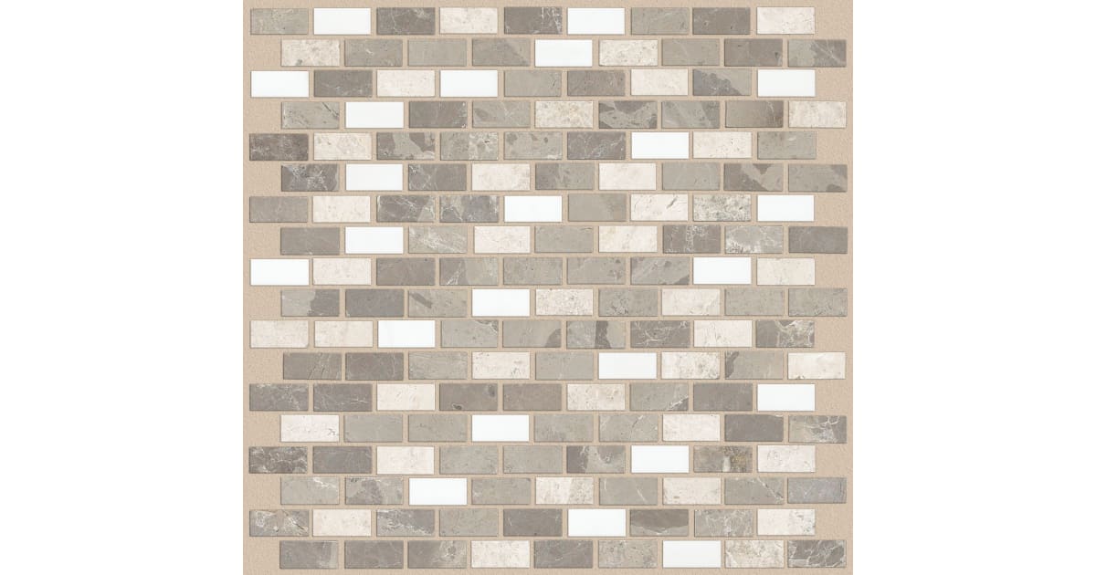 Shaw CS77K-00511 Boca Brick Mosaic - 12" x 12" Sheet Rectangle Brick ...