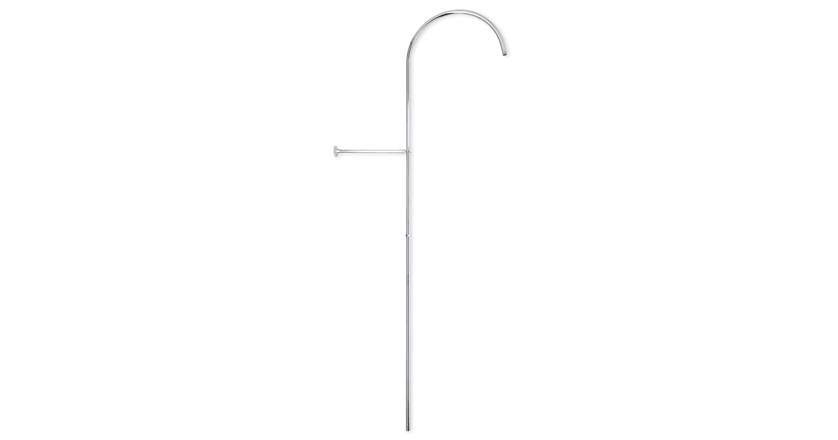 Signature Hardware 154390 78" Shower Riser Pipe with 18" Arching Shower ...