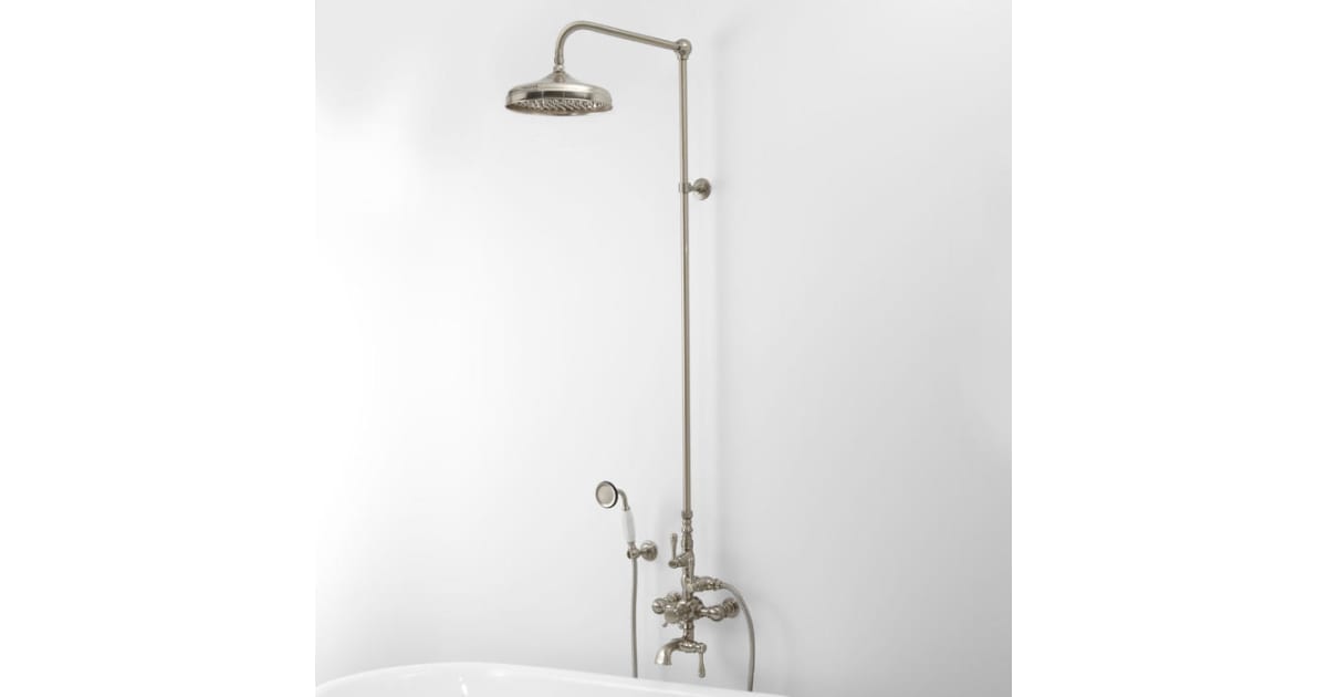 Signature Hardware 158075 Thermostatic Shower System with Rain Shower ...
