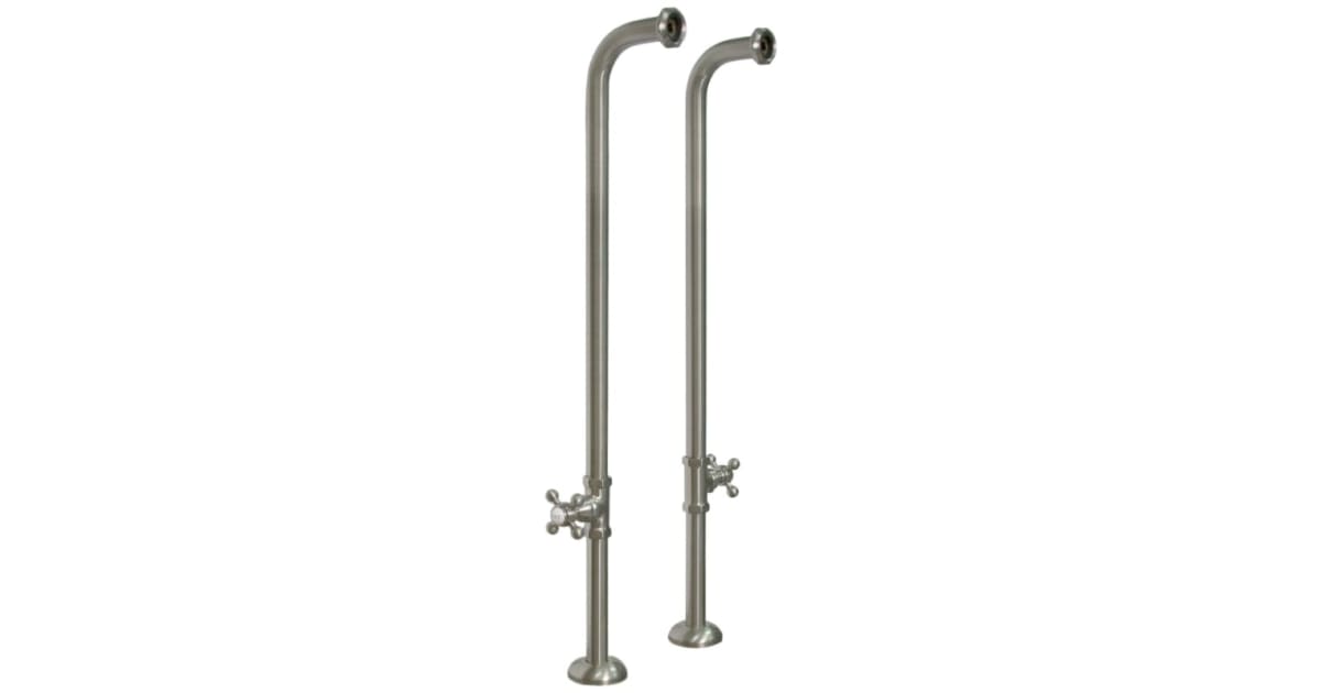 Signature Hardware 194543 Freestanding 34-1/2" Tub Supply Lines with ...