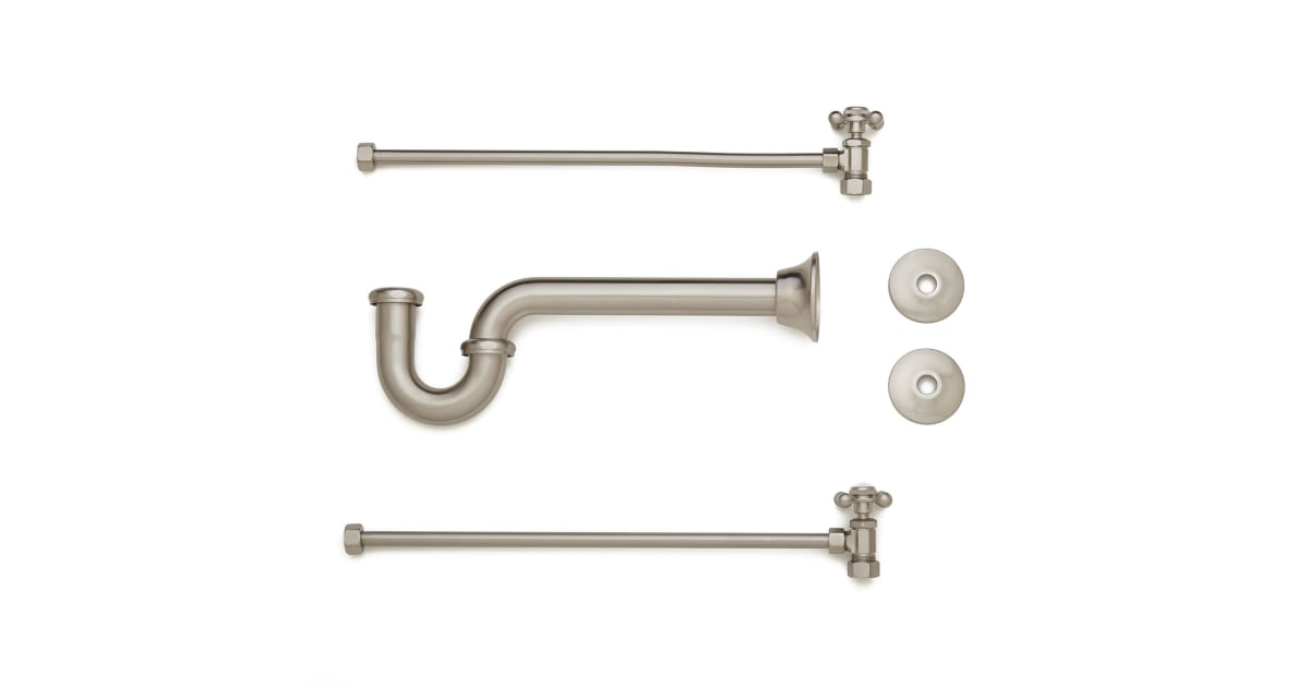 Signature Hardware 196828 Bathroom Sink Supply Kit with P-Trap, Dual ...