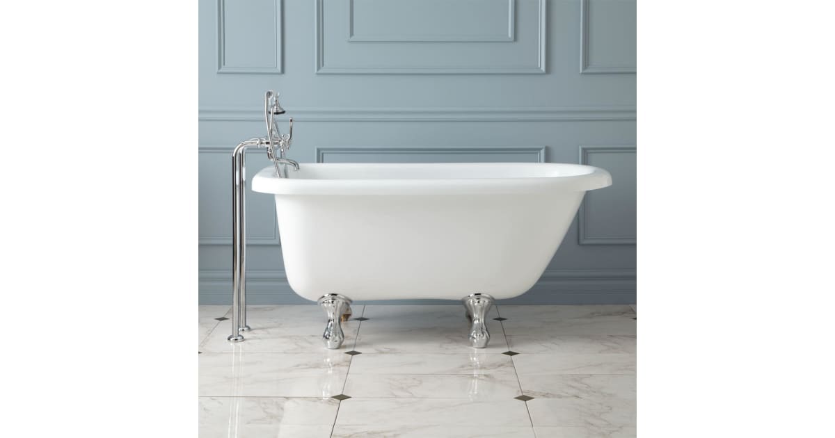 Signature Hardware 197461 Bennington 57" Acrylic Clawfoot Tub ...