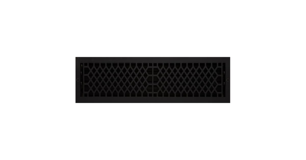 Signature Hardware 203356 Antique Cast Iron Wall Register - 6" x 22" (7 ...