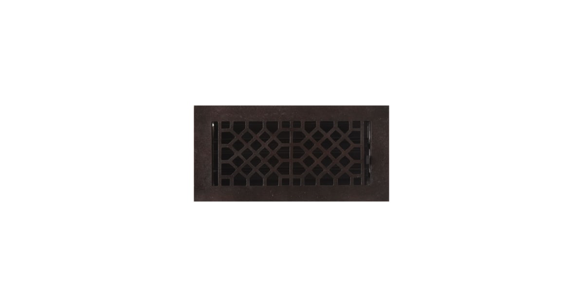 Signature Hardware 212325 Bronze Floor Register - 4" x 10" | Ferguson Home
