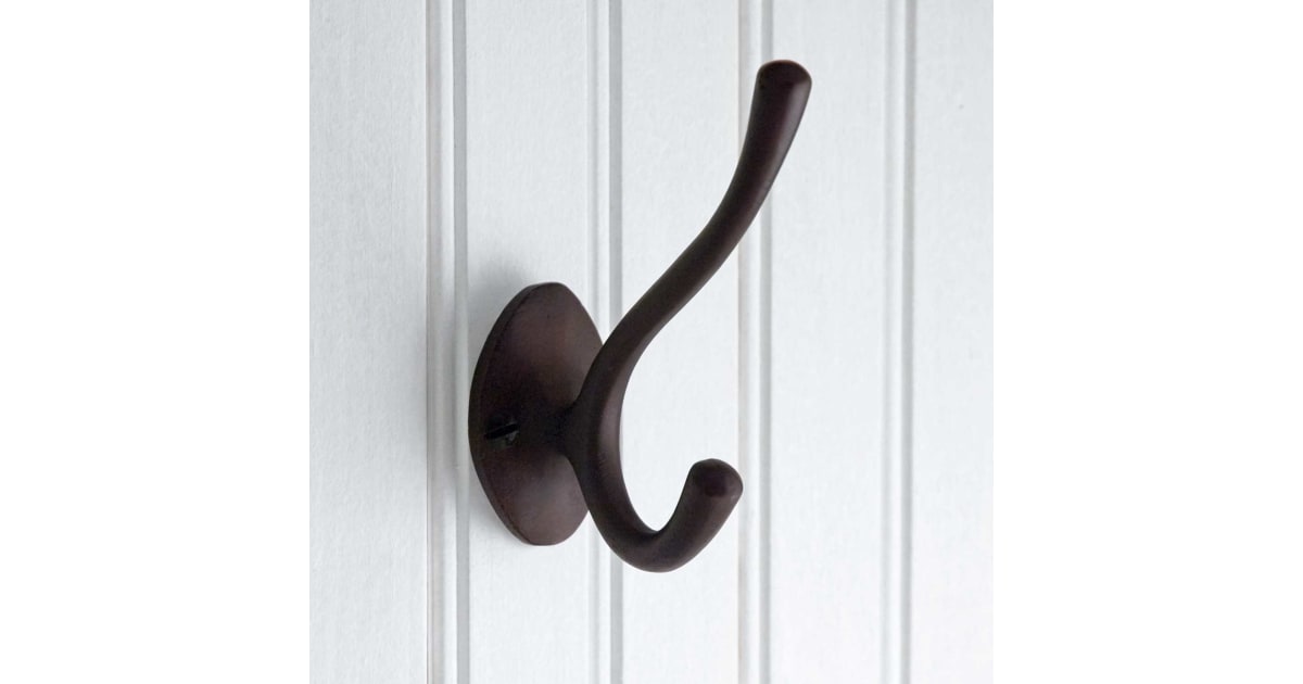 Signature Hardware 223601 1-3/8 Inch Wide Double Coat and Hat Hook ...
