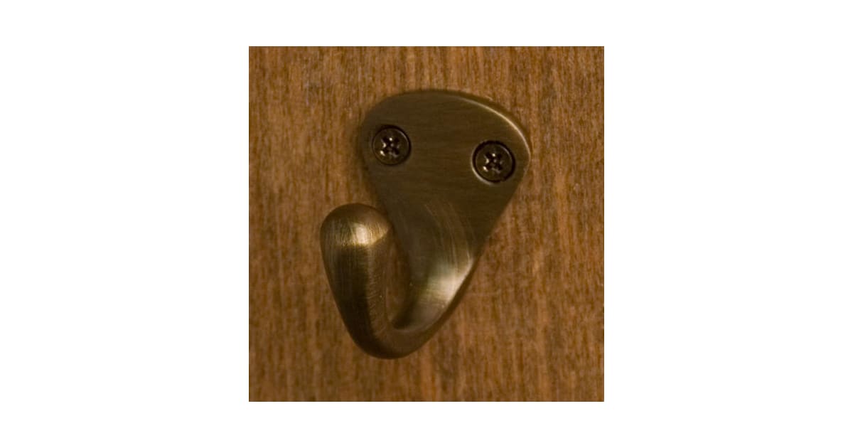Signature Hardware 247544 Rowan 1 Inch Wide Single Coat and Hat Hook ...