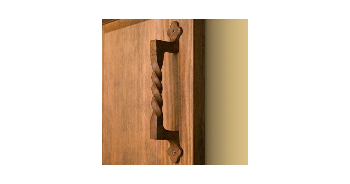 Signature Hardware 248629 Heron 13" Iron Square Twisted Door Pull | Ferguson Home