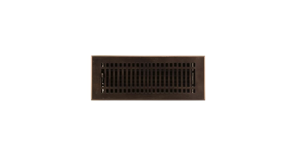 Signature Hardware 262500 Bronze Floor Register - 4" x 12" | Ferguson Home
