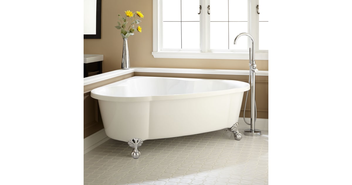 Signature Hardware 263990 Talia 70" Acrylic Soaking Corner Tub ...