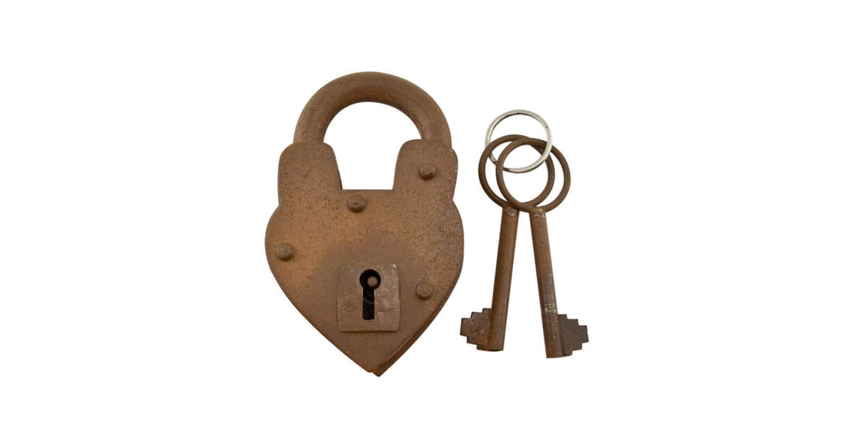 Signature Hardware 282176 V-Shaped Padlock | Build.com