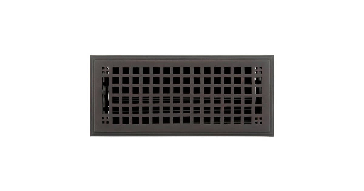 Signature Hardware 282229 Mission Bronze Floor Register - 4" x 10 ...