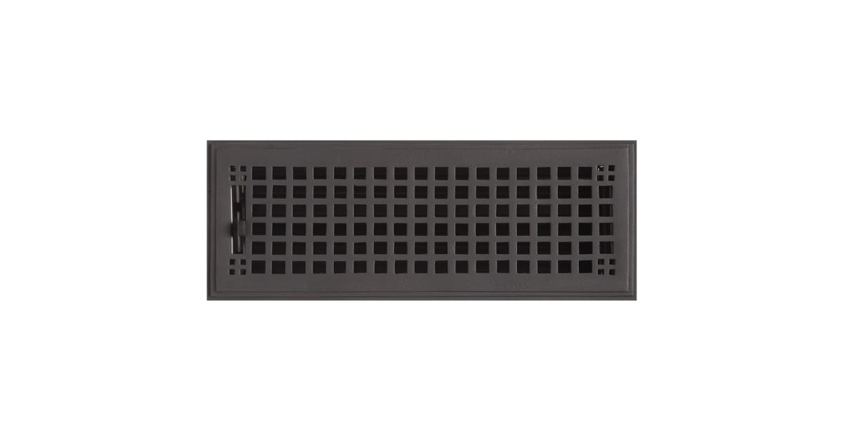 Signature Hardware 282235 Mission Bronze Floor Register - 4" x 12 ...