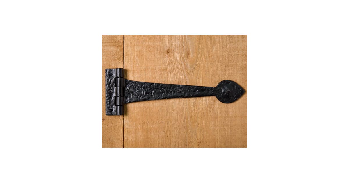 Signature Hardware 282791 Gothic 12" x 4" Iron Strap Hinge - Single ...