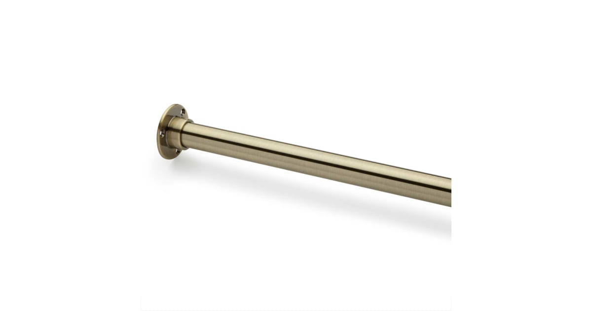 Signature Hardware 285337 72" Straight Brass Shower Rod | Ferguson Home