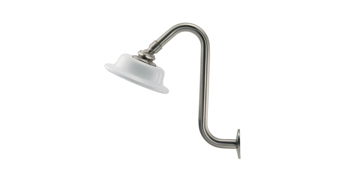 Signature Hardware 286348 Sunflower 1.8 GPM Shower Head - Offset Arm ...