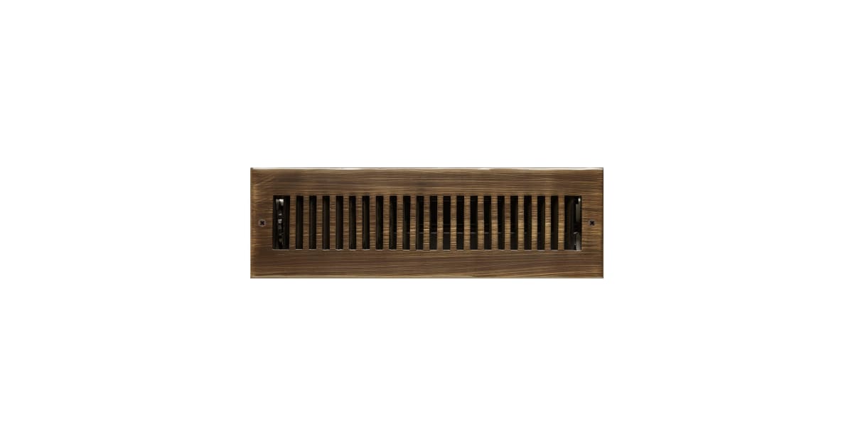Signature Hardware 291883 Modern Brass Wall Register - 2-1/4" x 10" (3 ...