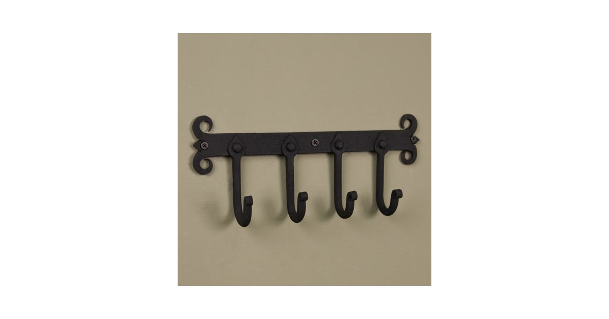 Signature Hardware 294025 Spanish 12 Inch Wide Coat and Hat Hook Rack ...