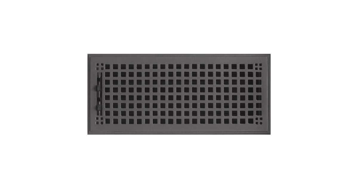 Signature Hardware 296341 Mission Bronze Floor Register - 6" x 14 ...