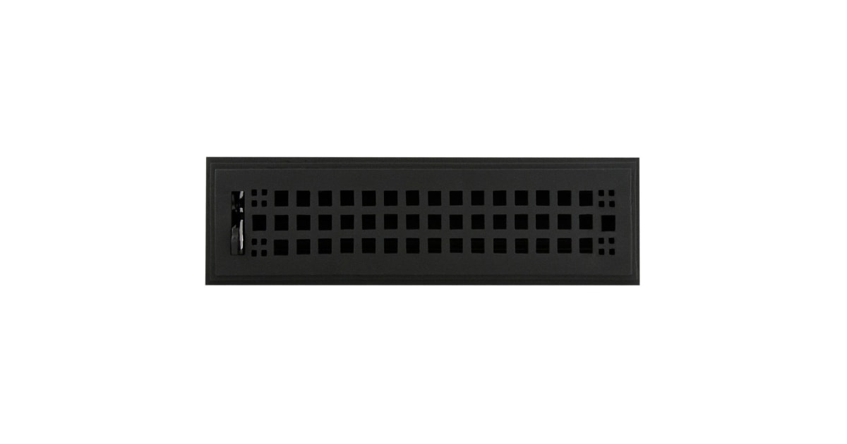 Signature Hardware 302115 Mission Iron Floor Register - 2-1/4" x 12 ...