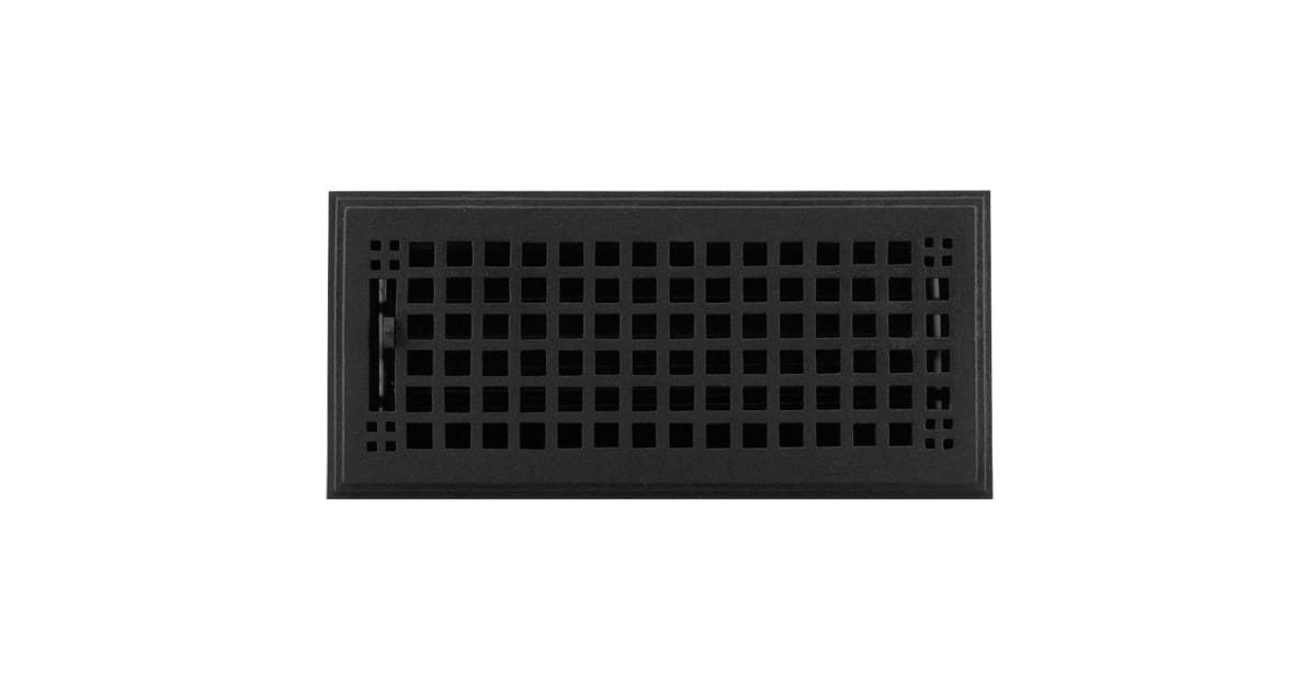 Signature Hardware 302118 Mission Iron Floor Register - 4" x 10 ...
