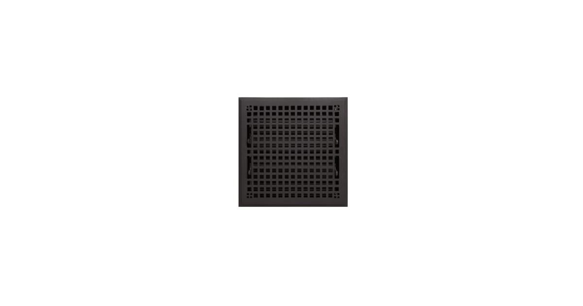 Signature Hardware 302156 Mission Cast Iron Floor Register - 10" x 10 ...