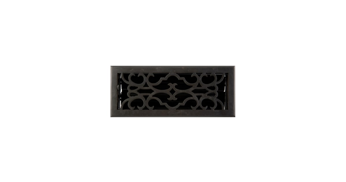Signature Hardware 302645 Bronze Wall or Ceiling Register - 4" x 12 ...