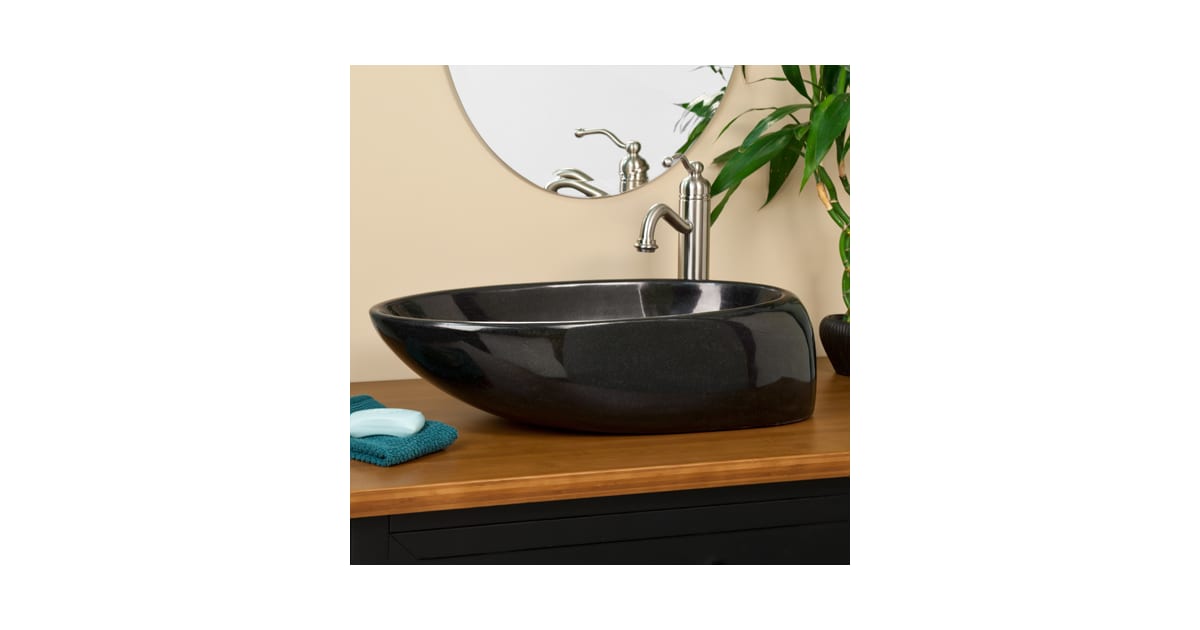 Signature Hardware 334754 24" Granite Vessel Bathroom Sink | Build.com