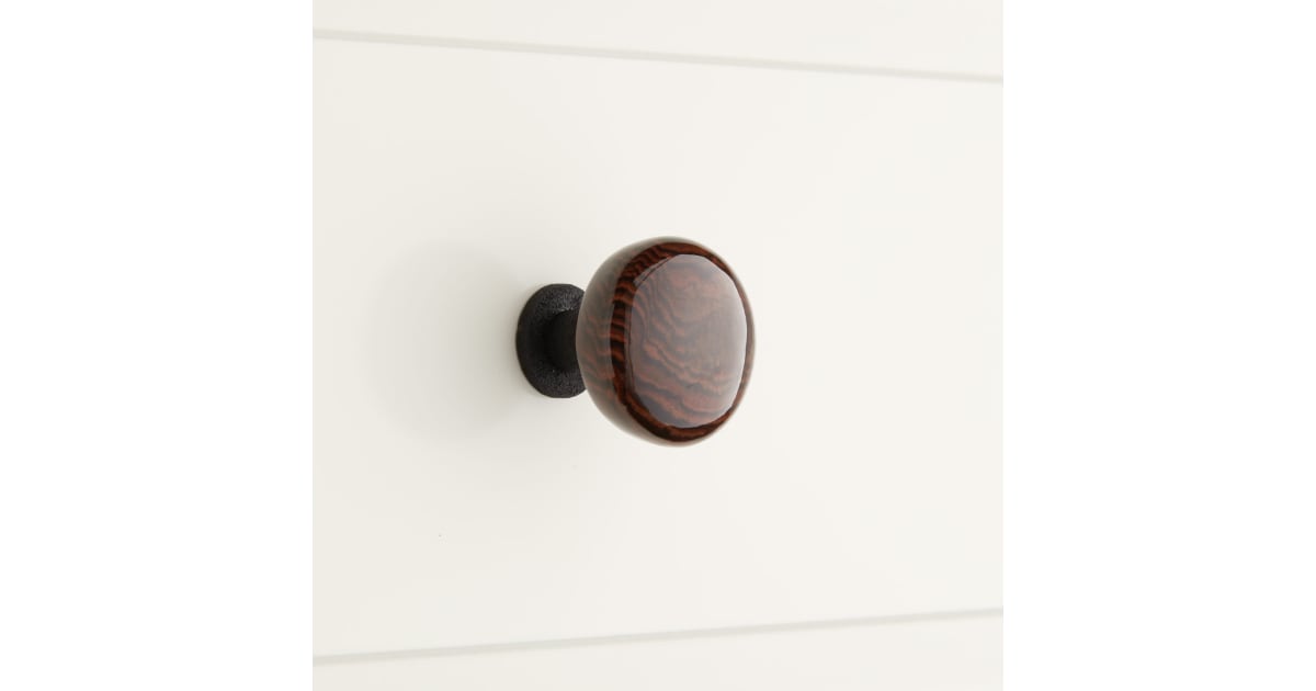 Signature Hardware 339331 1" Striped Brown Porcelain Knob | Ferguson Home