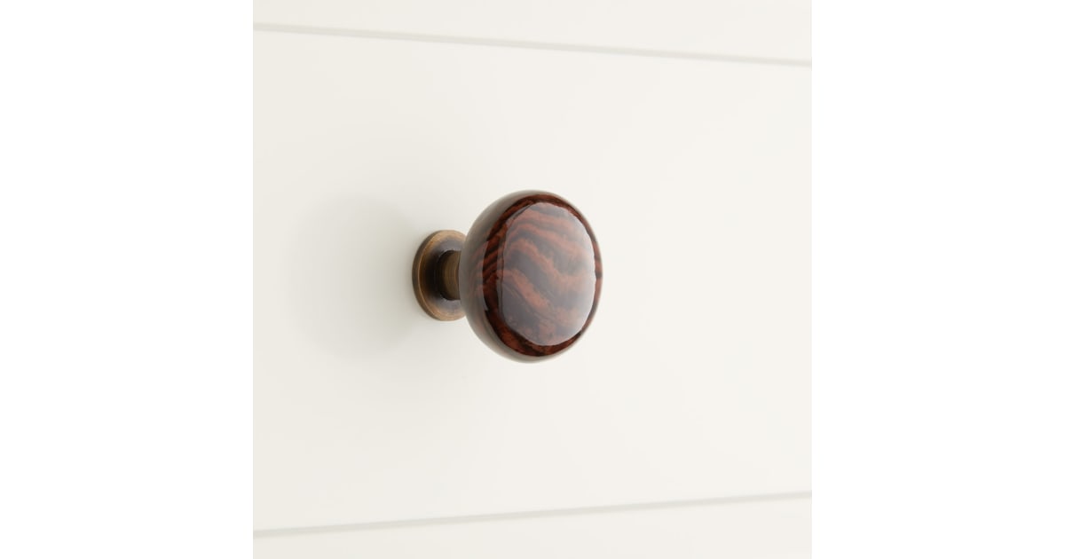 Signature Hardware 339334 1" Striped Porcelain Knob | Ferguson Home