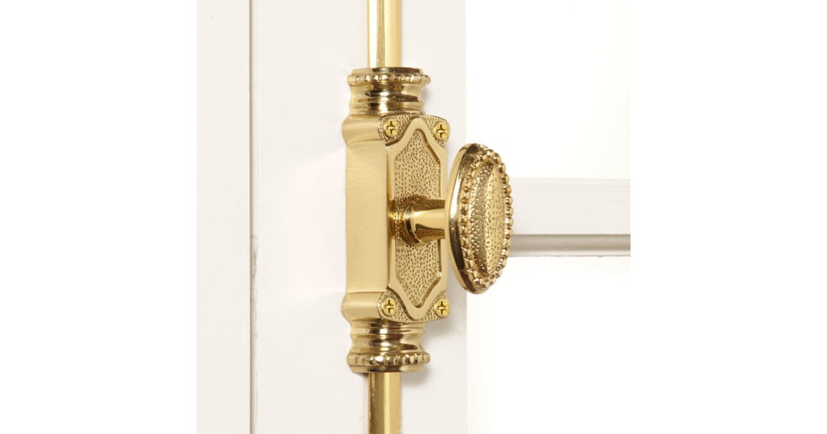 Signature Hardware 344462 Beaded Solid Brass Cremone Bolt for 6 ...