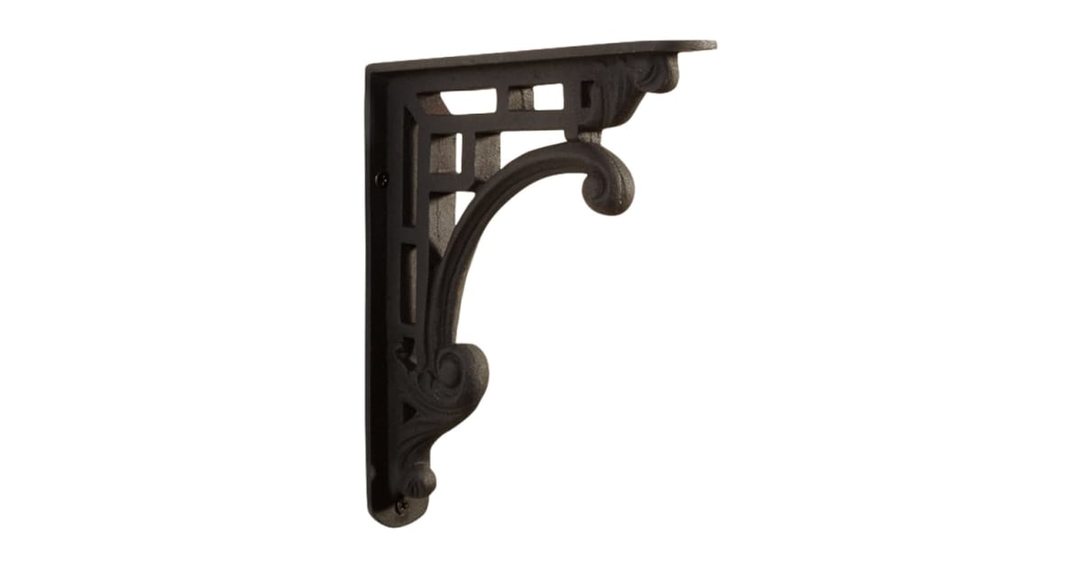 Signature Hardware 353135 Traditional 8" Cast Iron Shelf Bracket ...