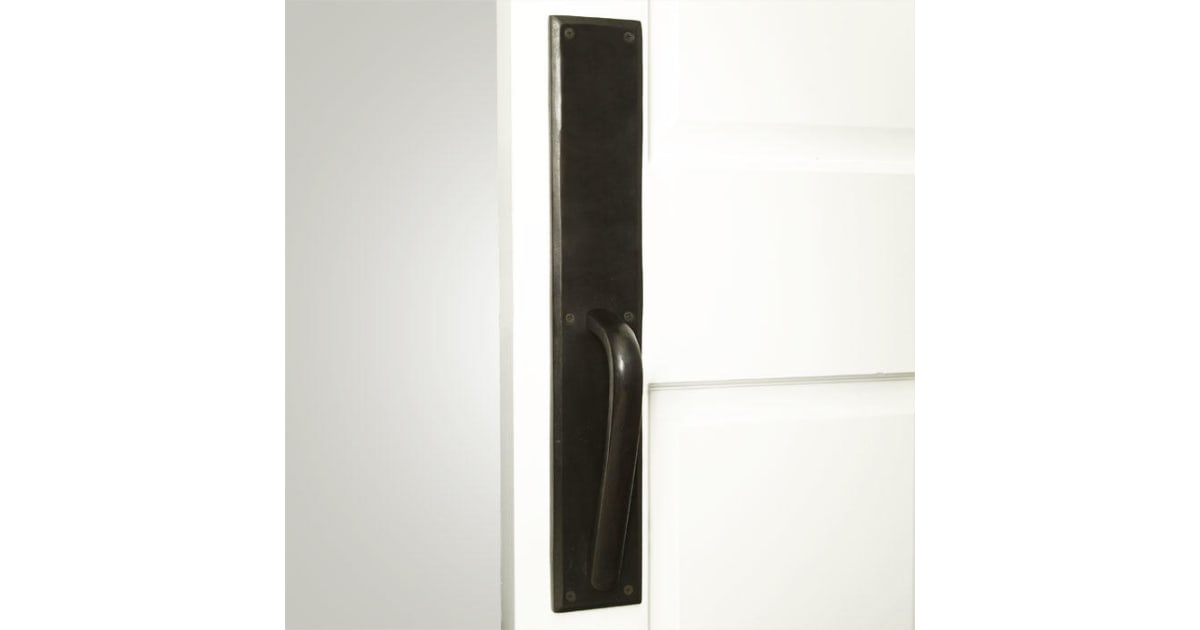 Signature Hardware 353382 Hanover Dummy Entrance Set with Lever Handle ...