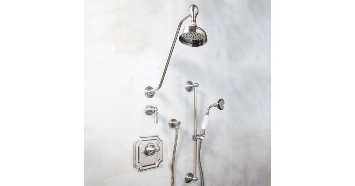Signature Hardware 354470 Vintage Pressure Balance Shower System - Wall ...