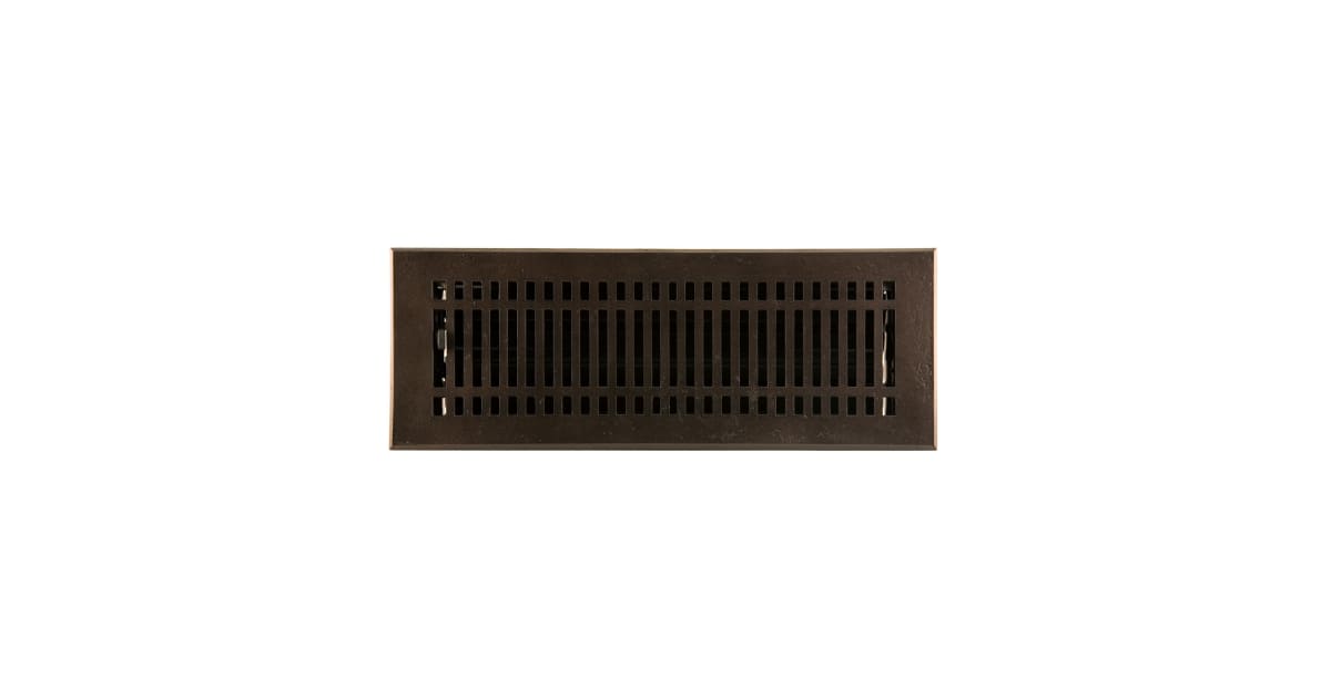 Signature Hardware 357348 Bronze Floor Register - 4" x 14" | Ferguson Home