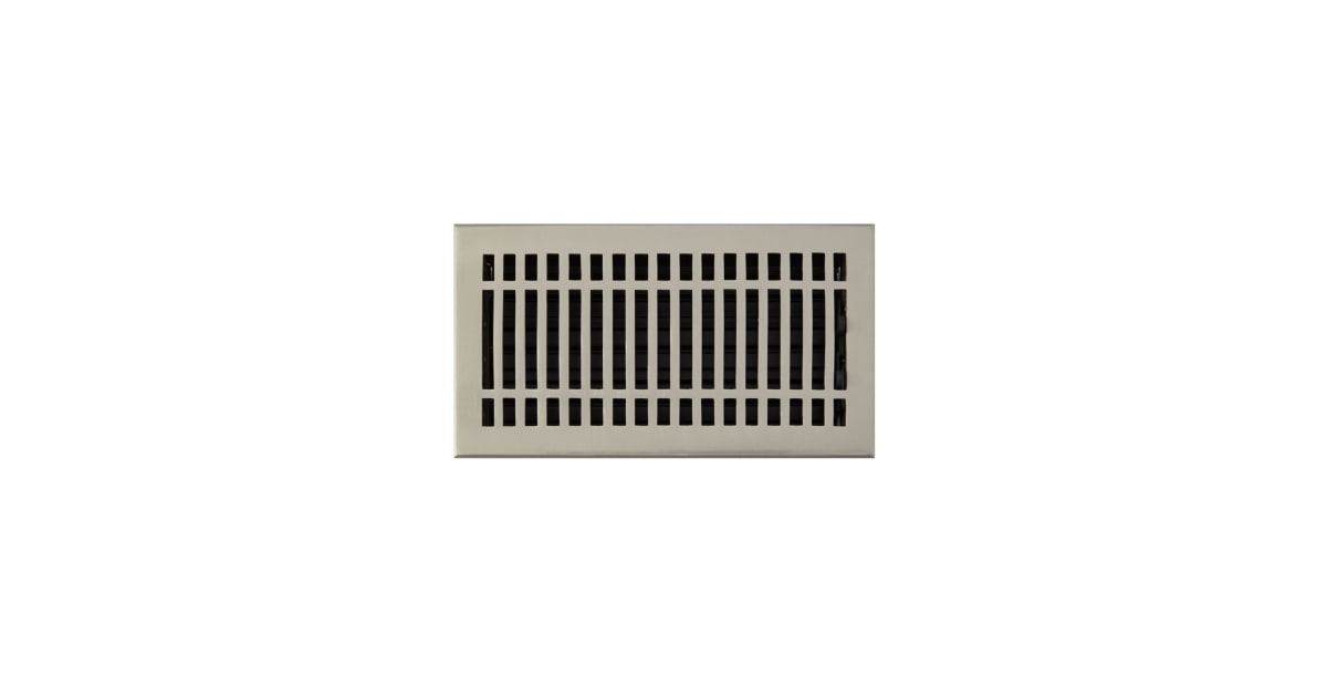 Signature Hardware 357367 Contemporary Brass Floor Register - 6" x 10 ...