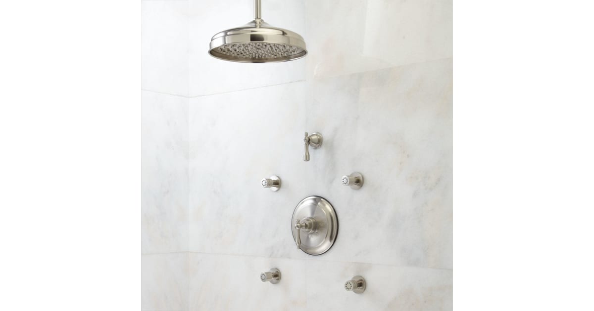 Signature Hardware 393129 Glenly Pressure Balanced Shower System with ...