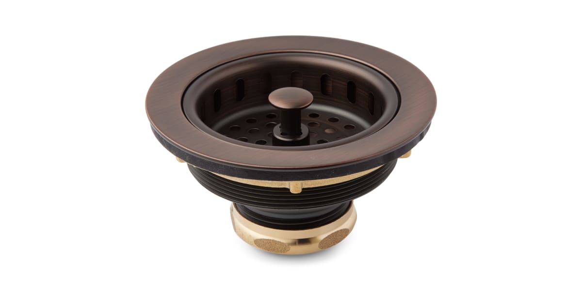 Signature Hardware 402302 3-1/2" Basket Strainer with Sink Flange for ...