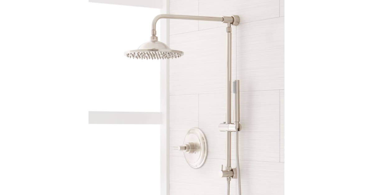 Signature Hardware 402859 Bostonian Shower System with 8" Rain Shower ...