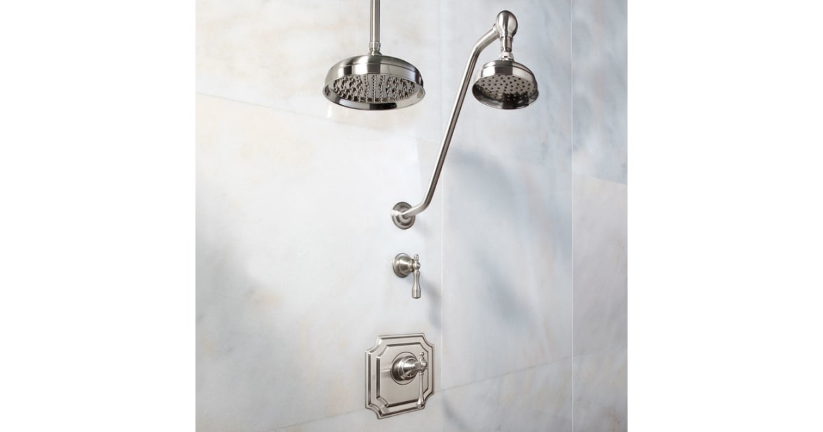 Signature Hardware 403136 Vintage Pressure Balanced Shower System with ...