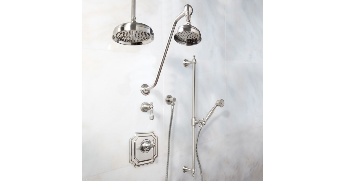 Signature Hardware 403140 Vintage Pressure Balanced Shower System with ...