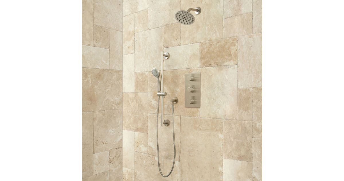 Signature Hardware 403251 Isola Thermostatic Shower System with 8 ...