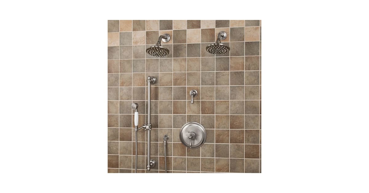 Signature Hardware 403300 Bostonian Shower System - 12" Wall Shower ...