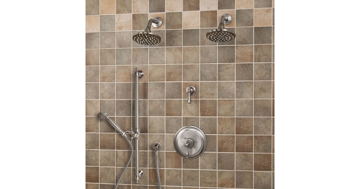 Signature Hardware 403306 Bostonian Shower System - 12" Wall Shower ...