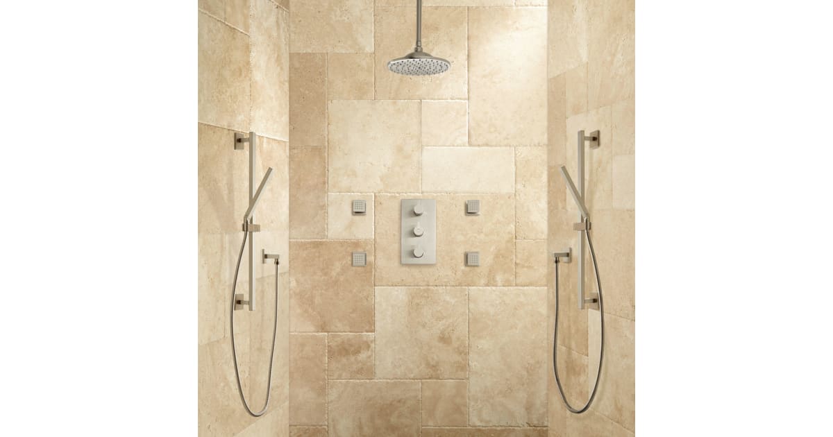 Signature Hardware 403314 Monette Thermostatic Shower System with 12 ...
